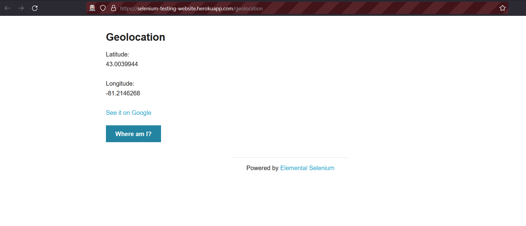 How To Validate The Html Geolocation Api Using Selenium Webdriver For