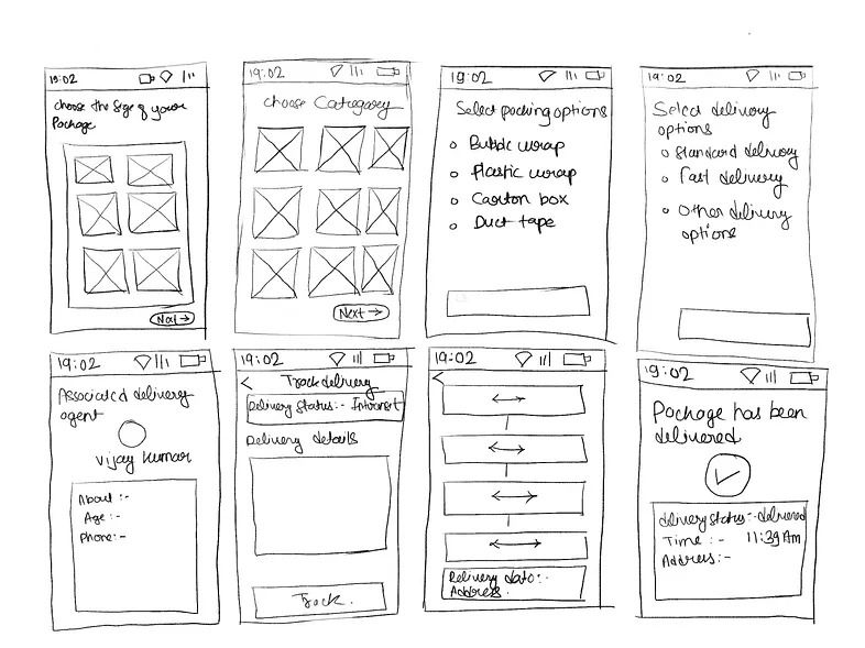 Package Delivery App UX Case Study - Rakshit Bhatt | Tealfeed