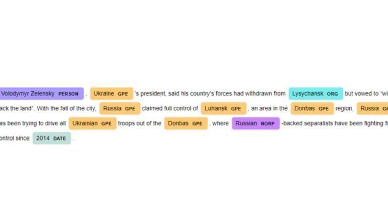 Create new features for NLP with Named Entity Recognition - Yannawut Kimnaruk | Tealfeed