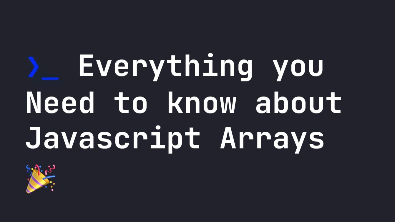 Everything you need to know about Javascript Arrays - Johnny Simpson ... Everything you need to know about Javascript Arrays - Johnny Simpson ...
